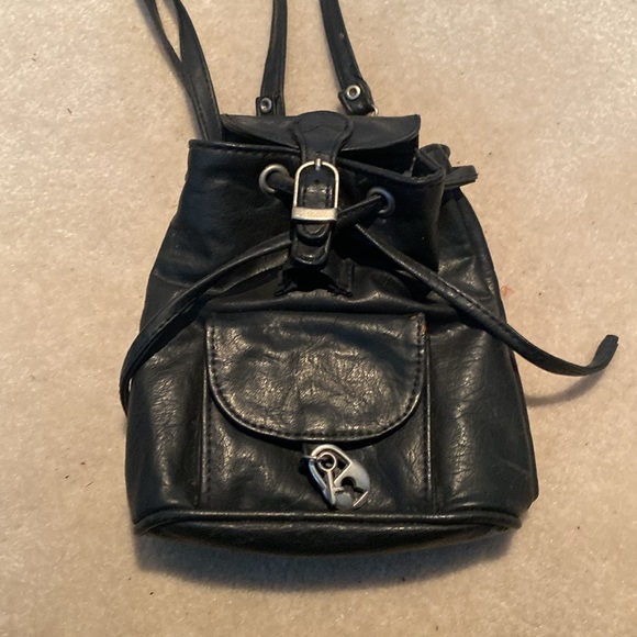 Accessories | Vintage Child Real Leather Mini Backpack | Poshmark